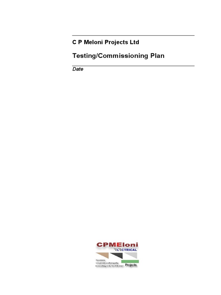 Commissioning Plan | Download Free PDF | Specification (Technical ...