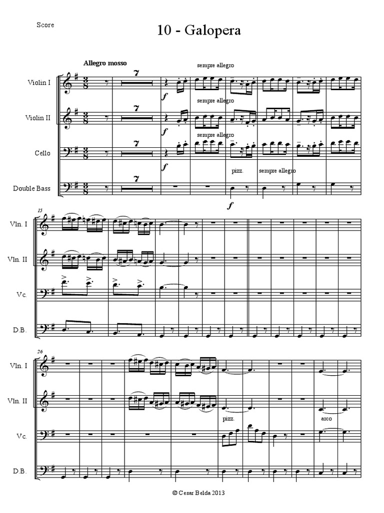 10 Galopera | PDF | Formes musicales | Compositions musicales