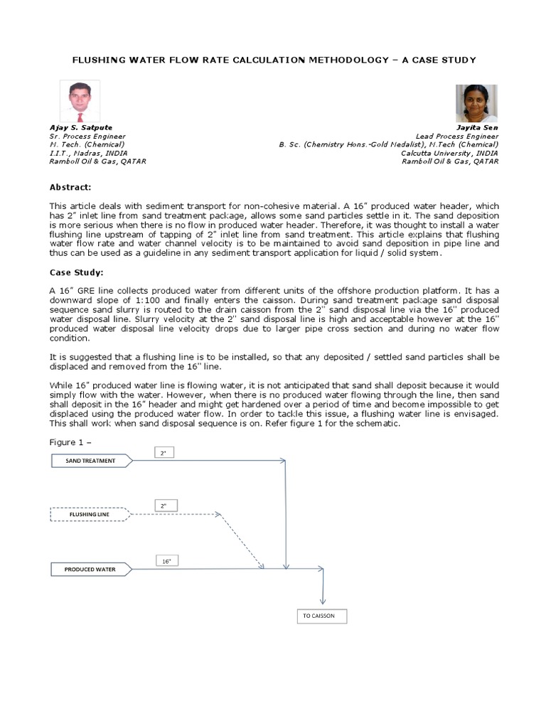 Flushing Water Flow Rate Methodology | PDF | Technology & Engineering