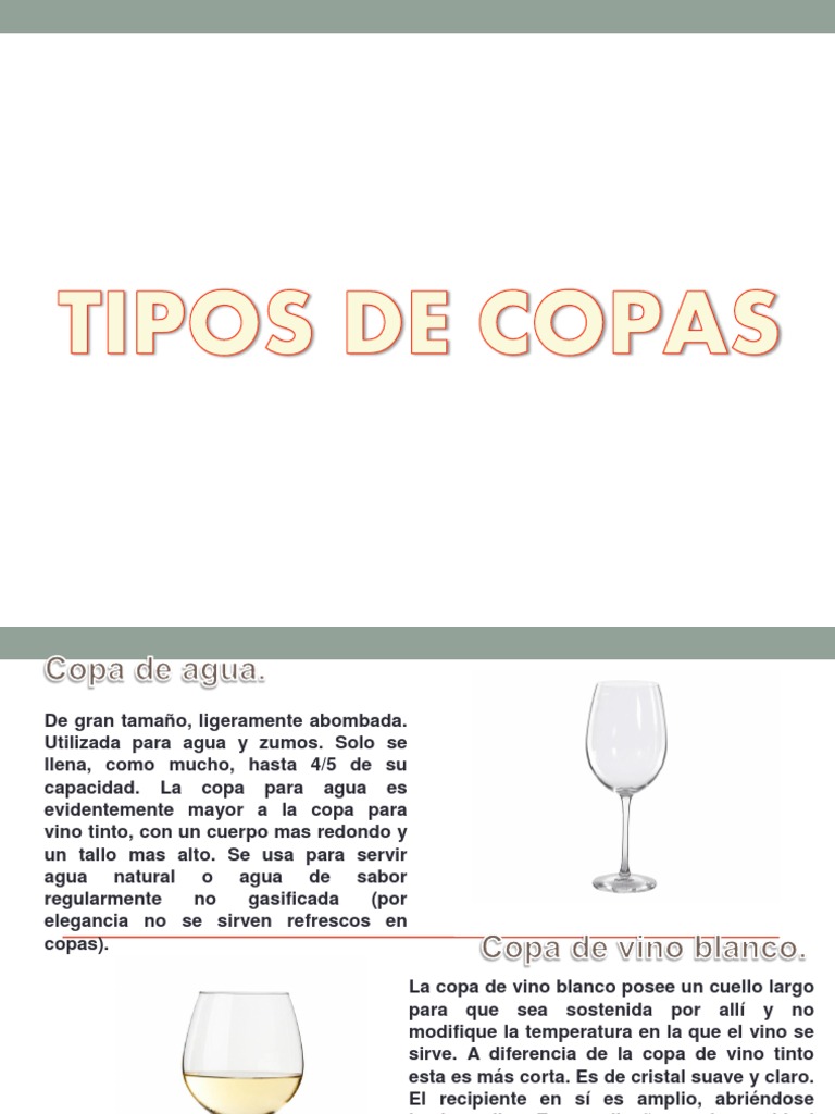 Tipos de Copa | PDF | brandy | Vino