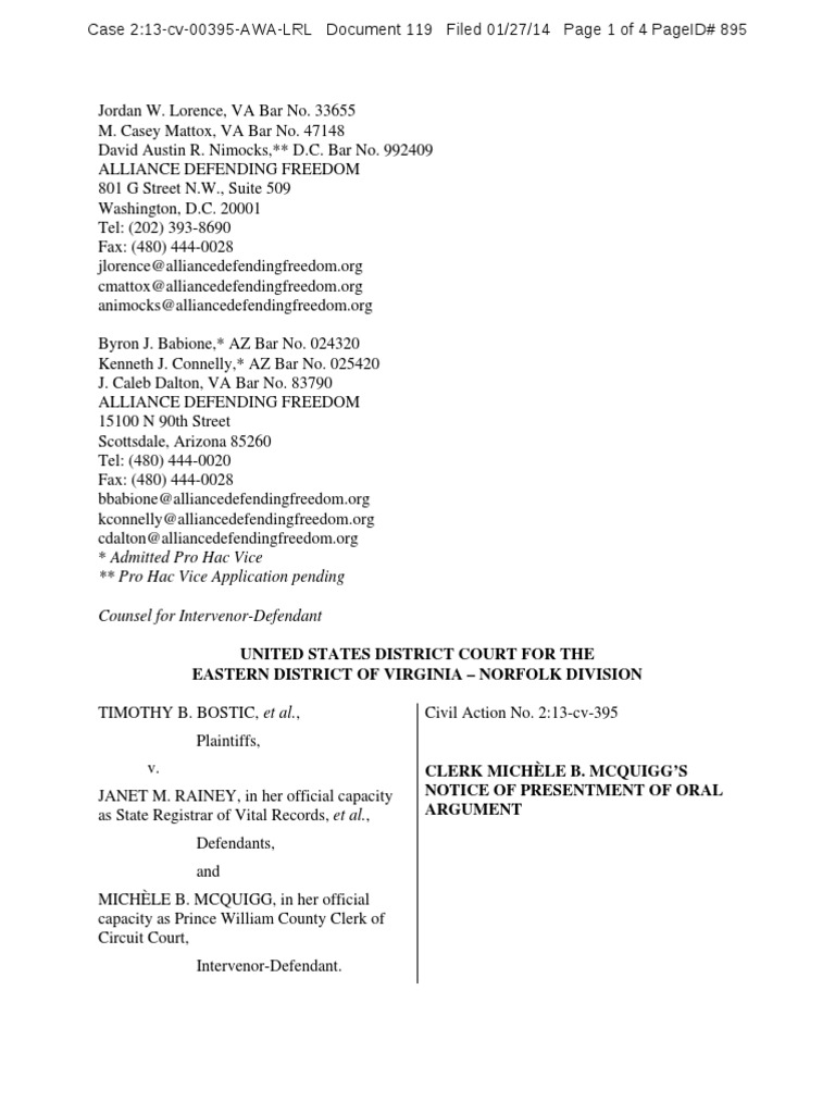 Pro Hac Vice Application Pending Counsel For Intervenor-Defendant | PDF ...