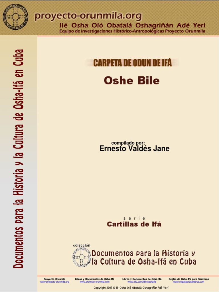 Oshe Bile | PDF | Religión étnica | Santeria
