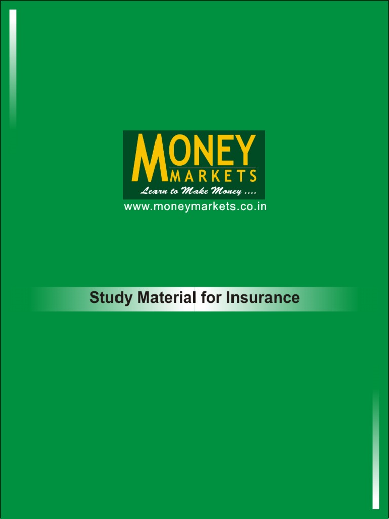 Study Material For Insurance: WWW - Moneymarkets.co - in WWW ...