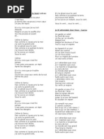 Paroles de chansons françaises à imprimer | PDF