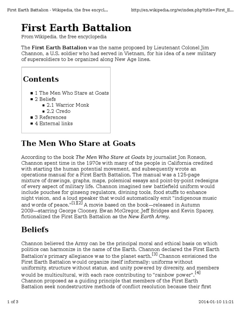First Earth Battalion | PDF | Armed Conflict