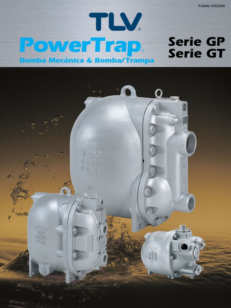 5. TLV - PowerTrap Trampa bombas.pdf | Bomba | Acero