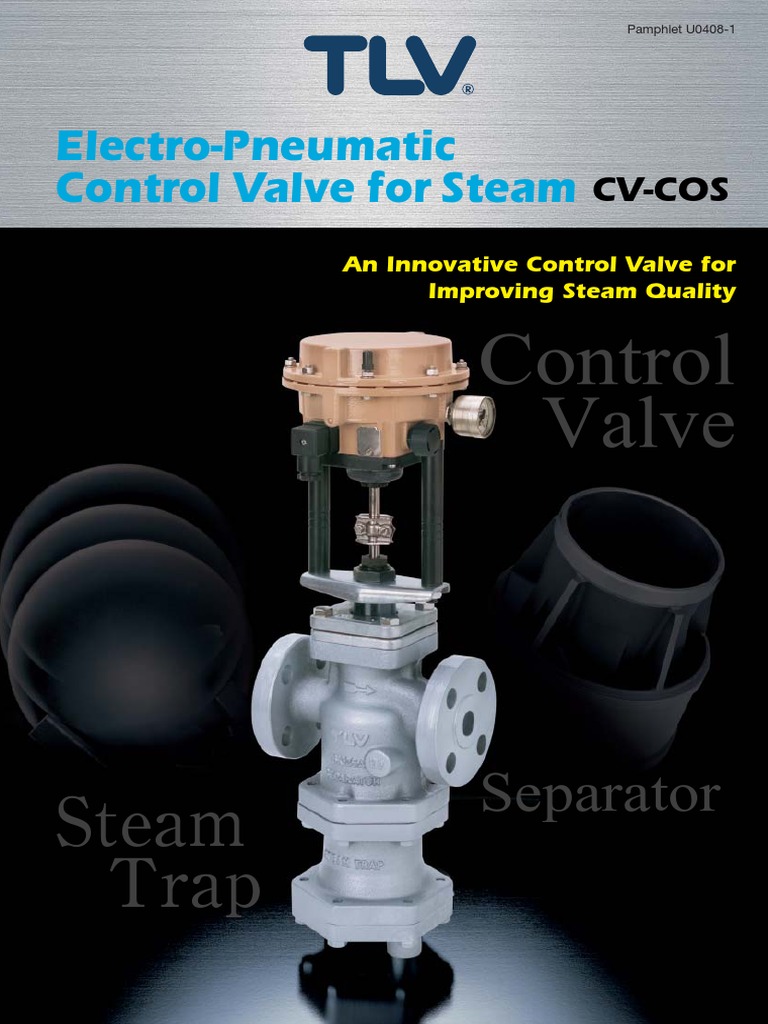TLV - Electro-Pneumatic Control Valve For Steam PDF | PDF | Valve | Steam