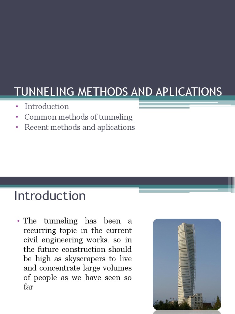 Tunneling Methods and Aplications | Download Free PDF | Tunnel | Mexico ...
