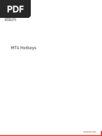 MetaTrader 5 Hotkeys Cheat Sheet | PDF | Keyboard Shortcut | Computing