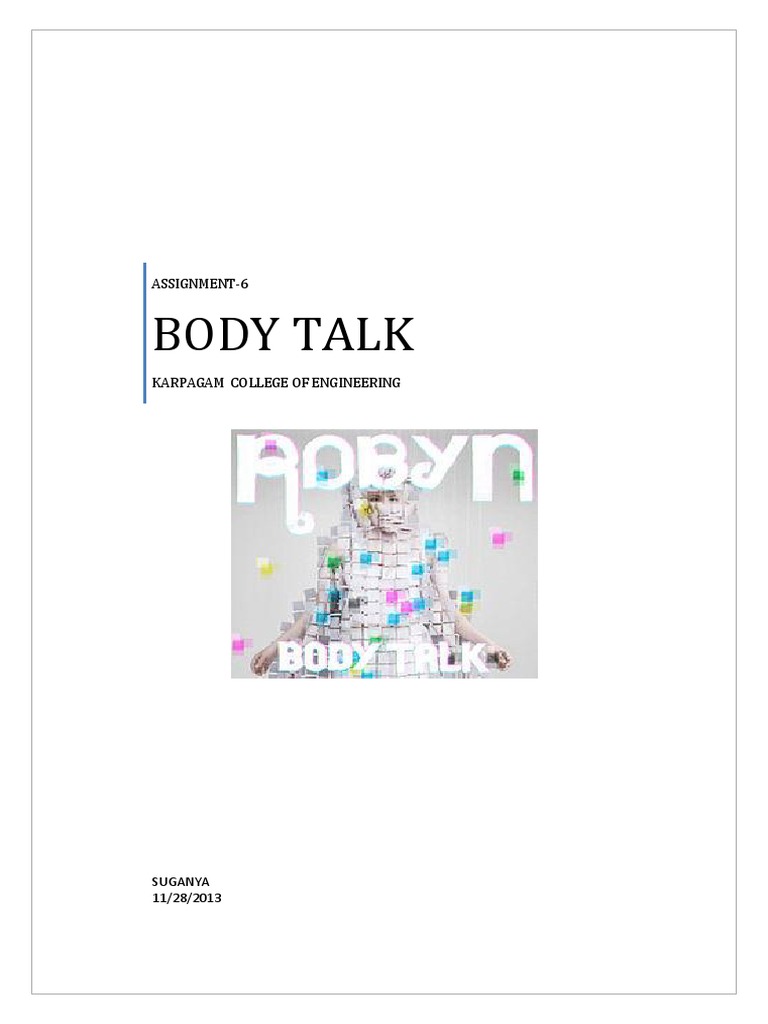 Robyn Body Talk Album SEO Optimized Title | PDF | Recorded Music | Pop ...