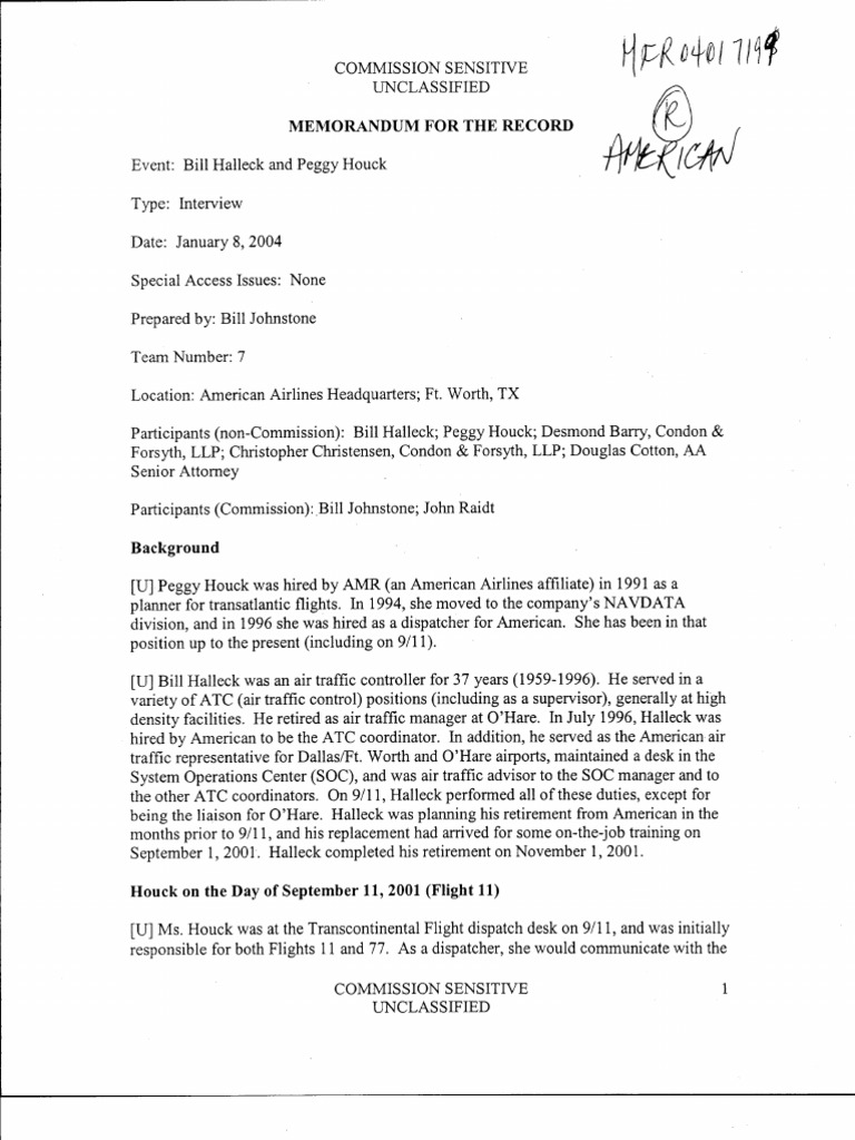 MFR NARA - T7 - AAL - Halleck Bill - 1-8-04 - 00011 | Download Free PDF ...