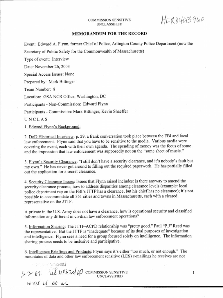 Gj1.Rrj:K: Memorandum For The Record | PDF | United States Department ...