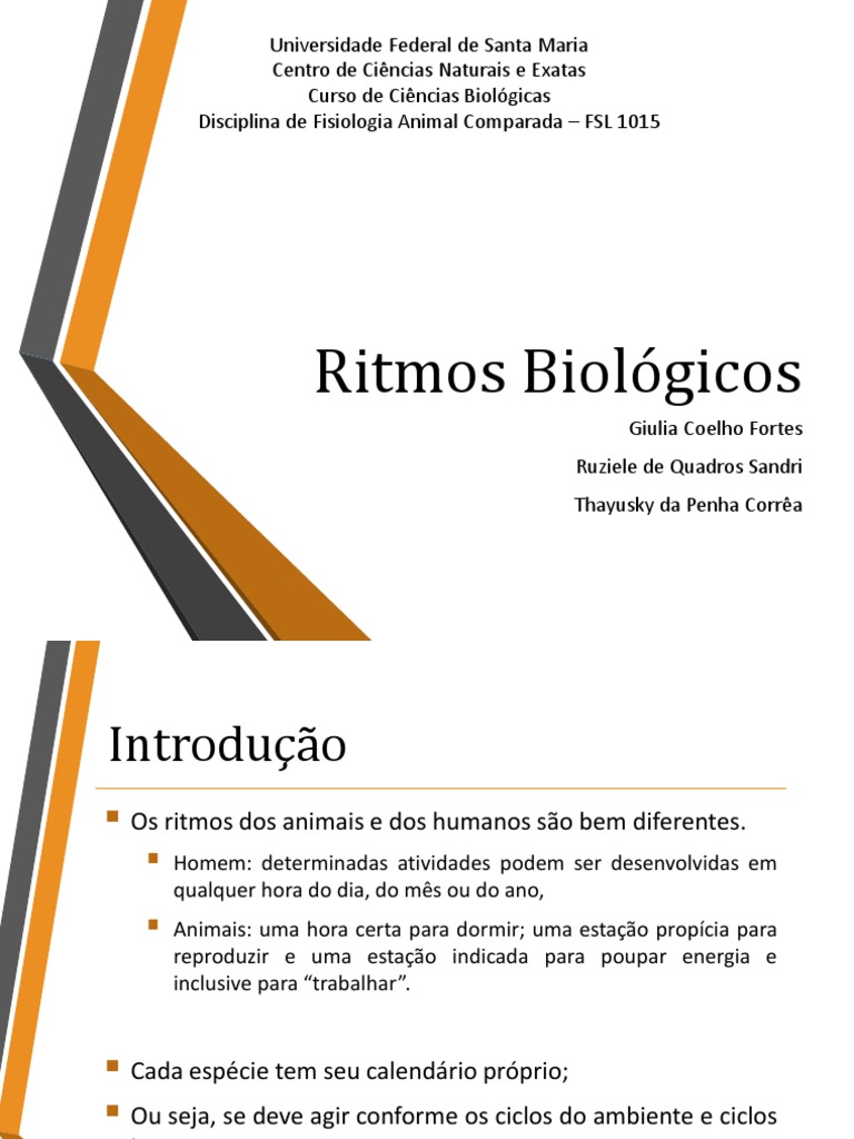 Ritmos Biológicos | Ritmo Circadiano | Tempo