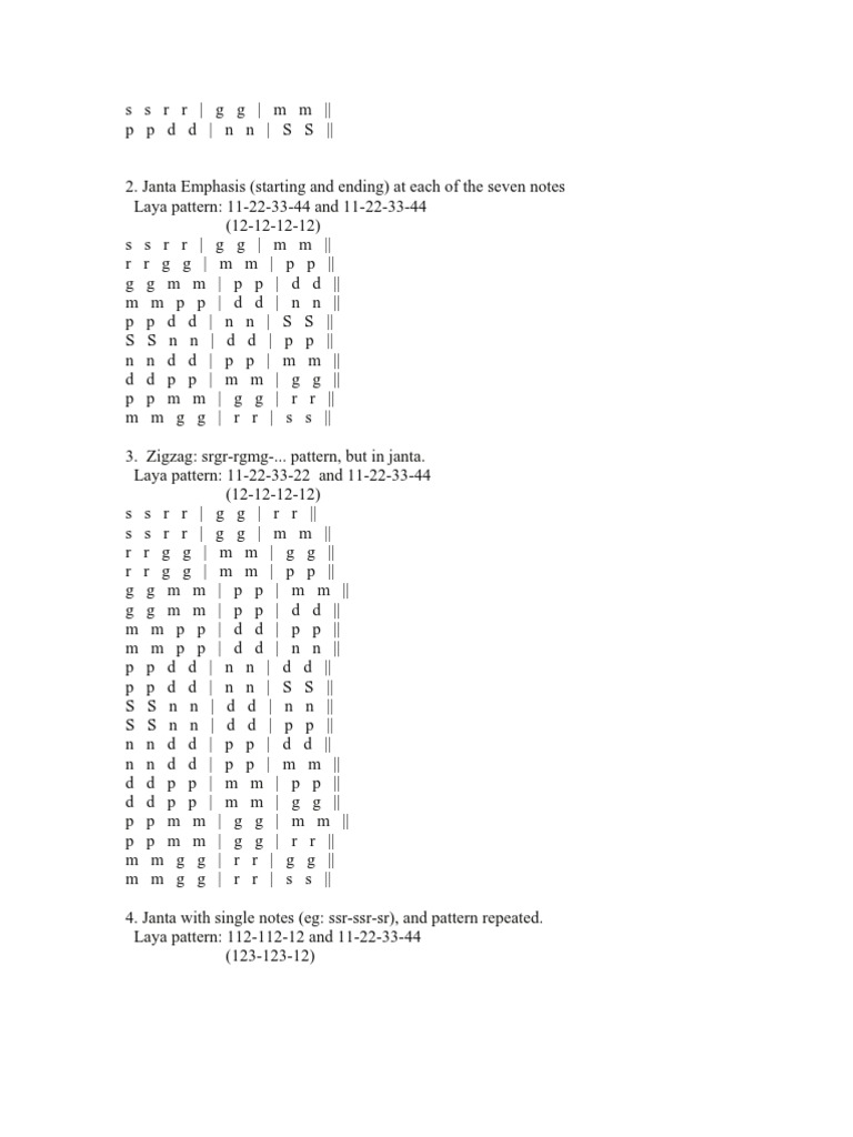 Janta Varisai Notes