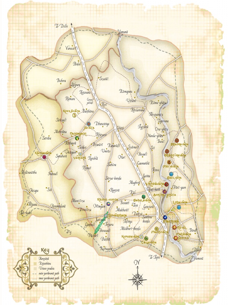 Vraja Mandal Map | PDF