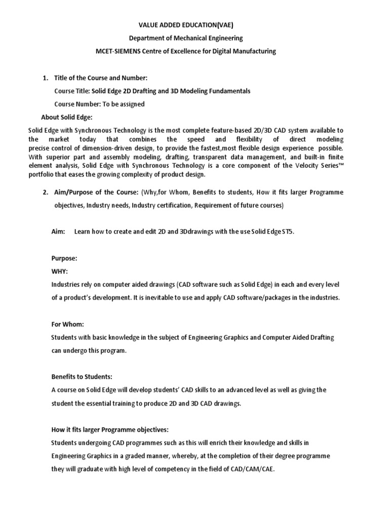 Solid Edge Pdf Computer Aided Design Technical Drawing
