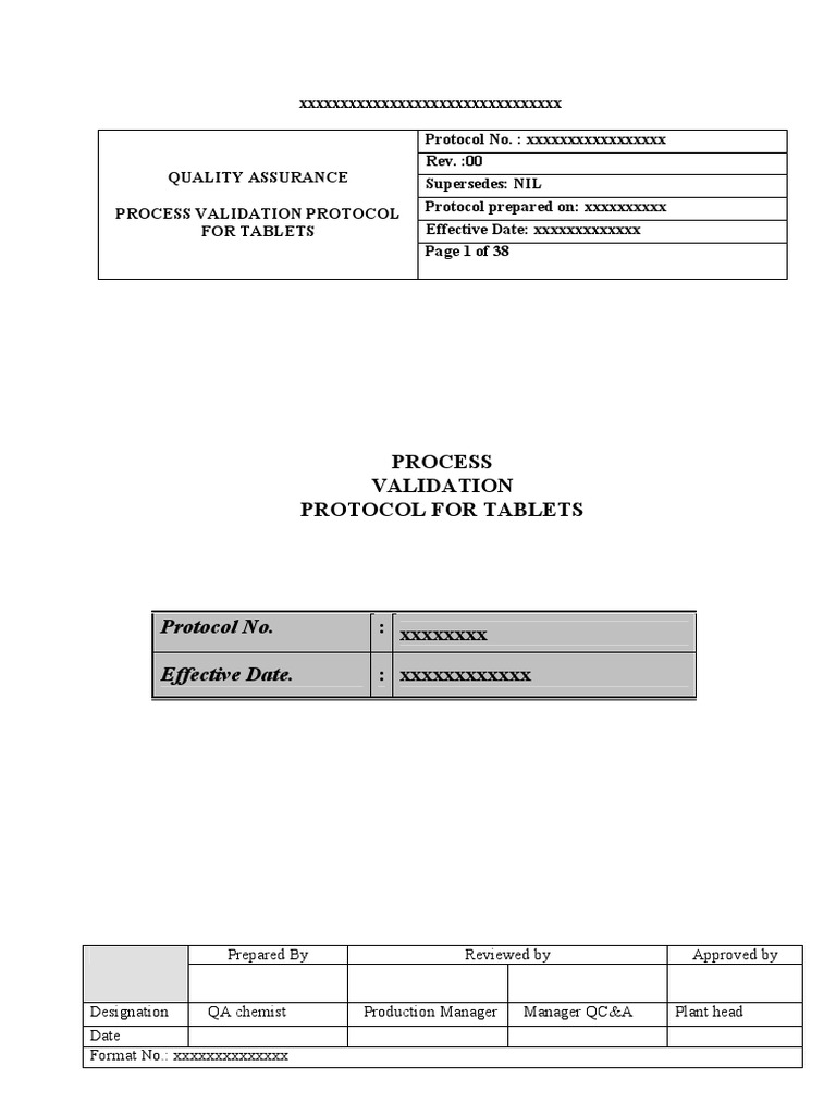 Tablet Process Validation | PDF | Tablet (Pharmacy) | Quality Assurance