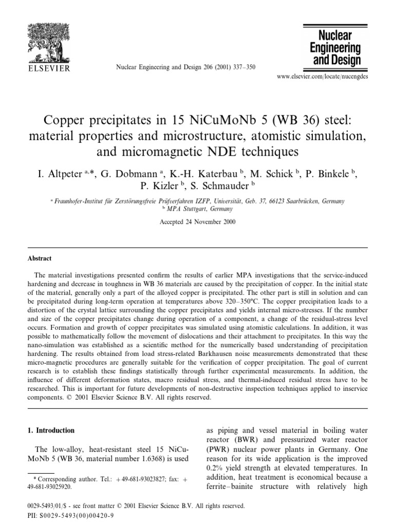 15NiCuMoNb5 (WB36) | PDF | Technology & Engineering