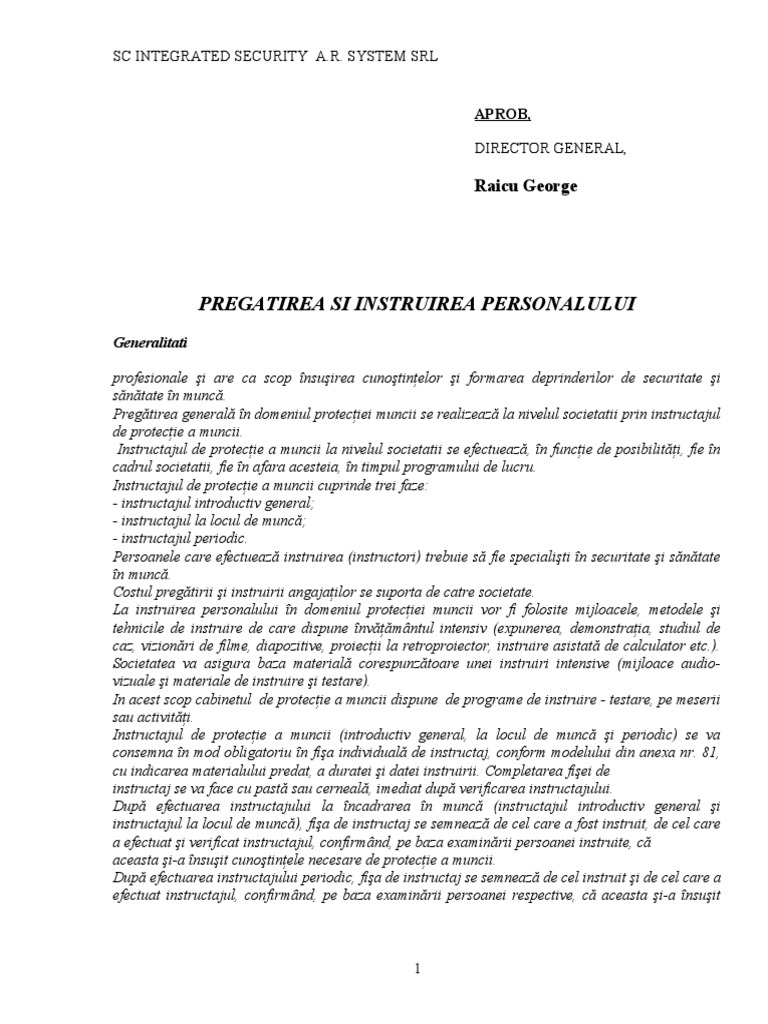 Instructaj Introductiv General 2