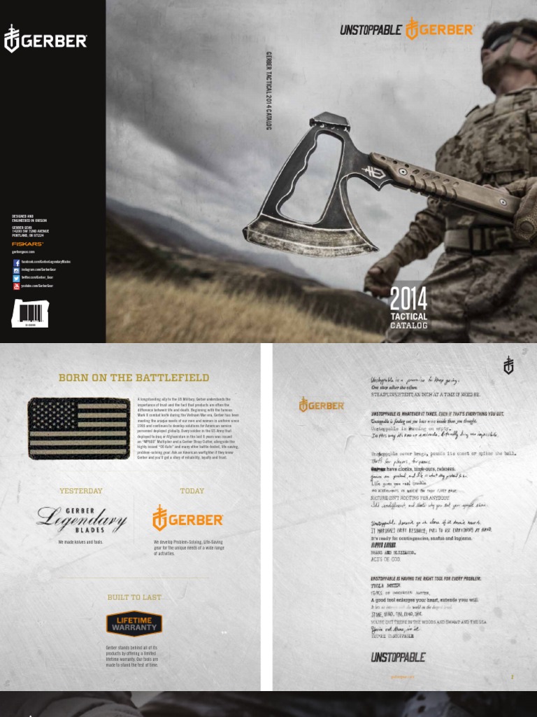 2014 GERBER Tactical Product Guide | PDF | Blade | Knife