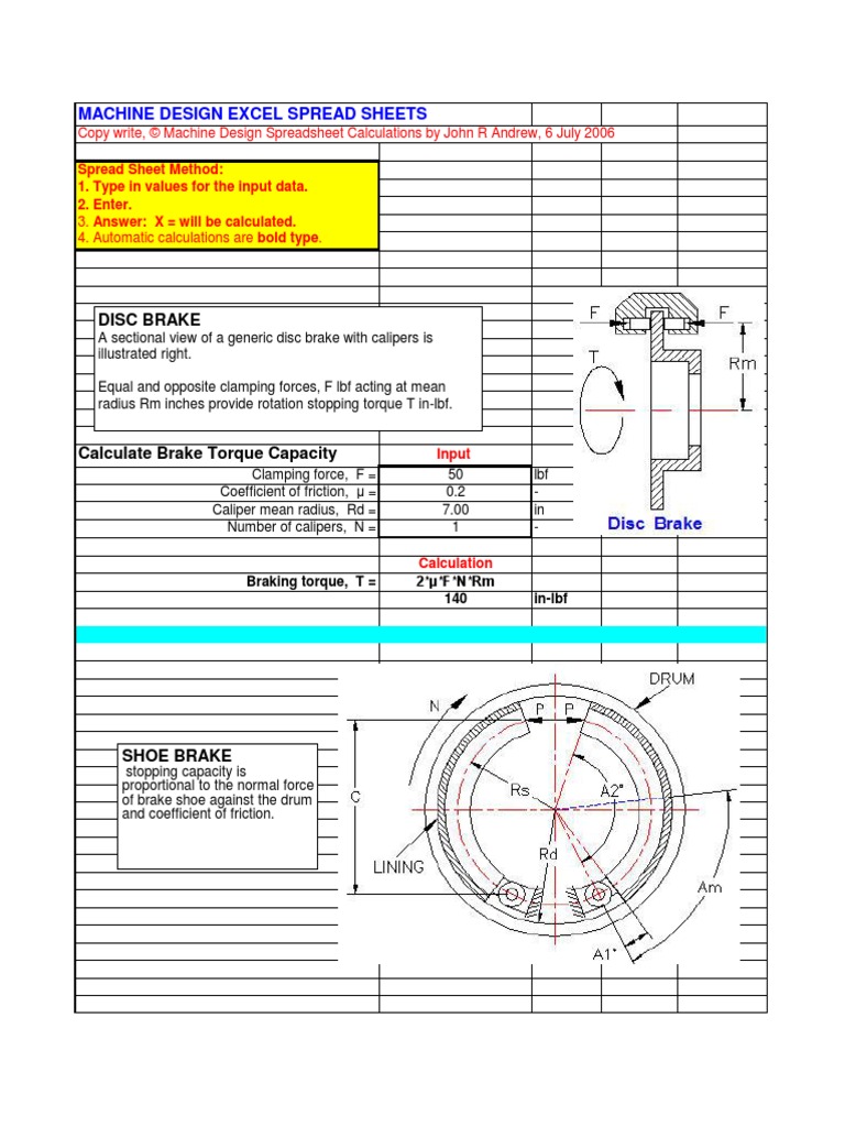 Brake Design and Calculation | PDF | Brake | Vehicle Technology