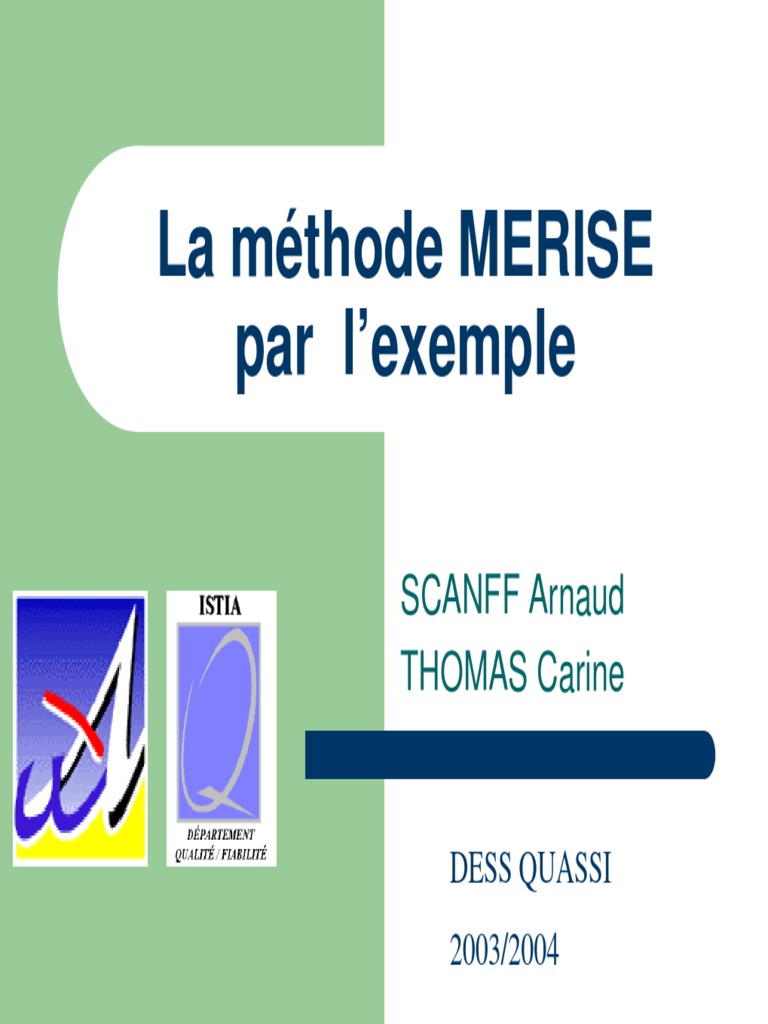 Méthode MERISE : Guide Complet | PDF | Affaires | Ordinateurs