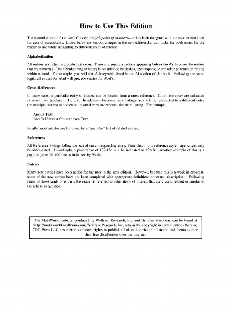 Concise Mathematics Enciclpedy | PDF