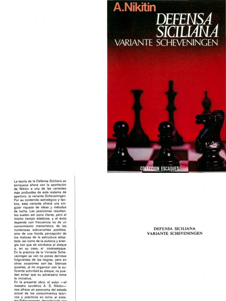 Defensa Sicilana Variante Scheveningen Alexander Nikitine PDF | PDF