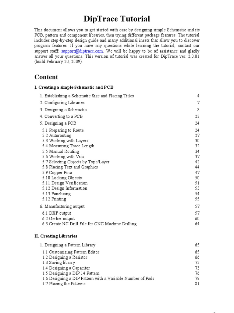 DipTrace Tutorial | PDF | Printed Circuit Board | Menu (Computing)
