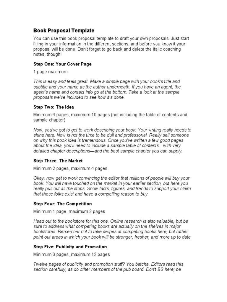 Book Proposal Template | PDF | Communication