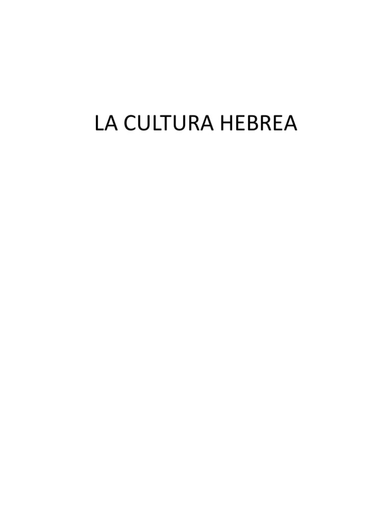 Ubicación de la Cultura Hebrea | PDF | Viajes y turismo