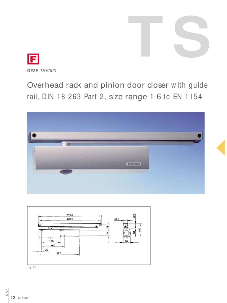 Geze TS 5000 | Door | Building Engineering