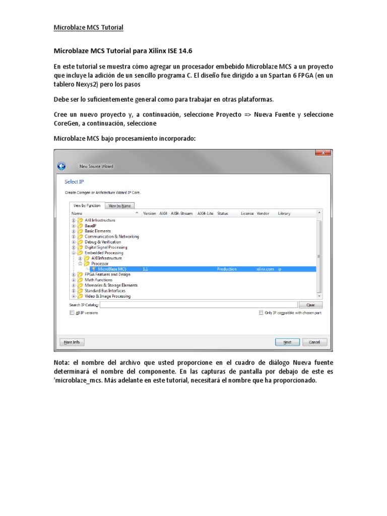 Microblaze MCS Tutorial | PDF | Electrónica digital | Equipo de oficina