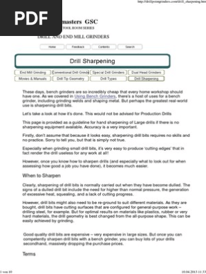 Drill Bit Geometry Pdf