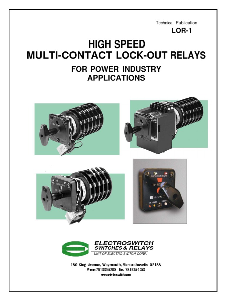 Lor 1 | PDF | Relay | Switch