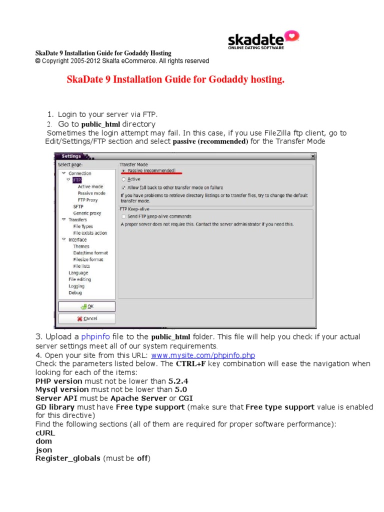 Version 9 Manuals Installation Update Upgrade SkaDate 9 Installation Guide For Godaddy Hosting ...