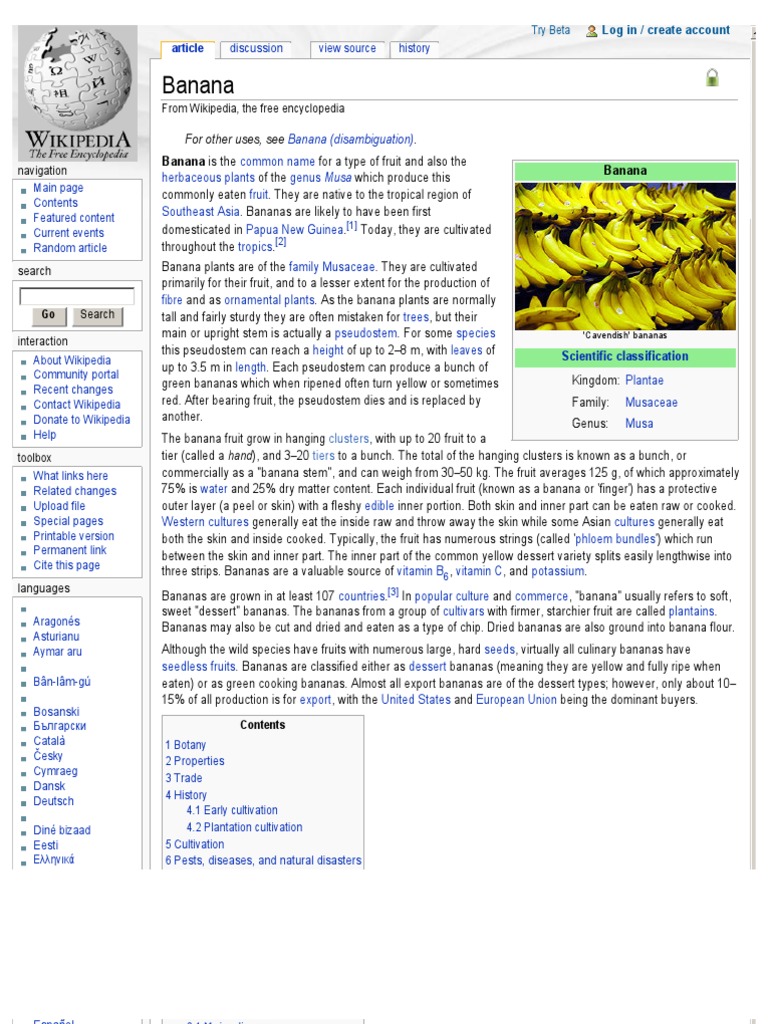 About Banana | PDF | Banana | Plants