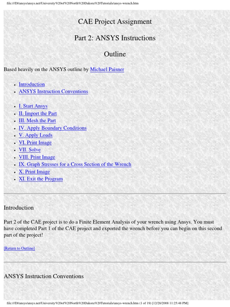 Ansys Wrench | PDF | Menu (Computing) | Computer File