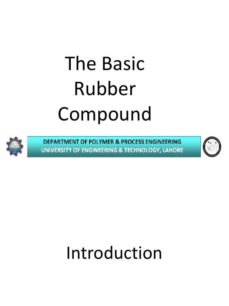 The Basic Rubber Compound | PDF | Cross Link | Sulfur