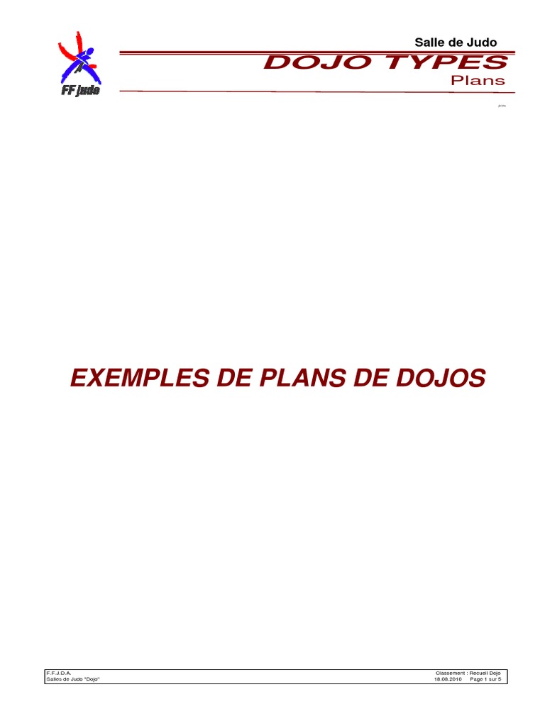 Plans de Dojo pour Clubs de Judo | PDF | Judo | Lutter Avec