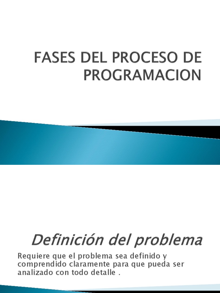 Fases Del Proceso de Programacion | PDF | Algoritmos | Programa de ...