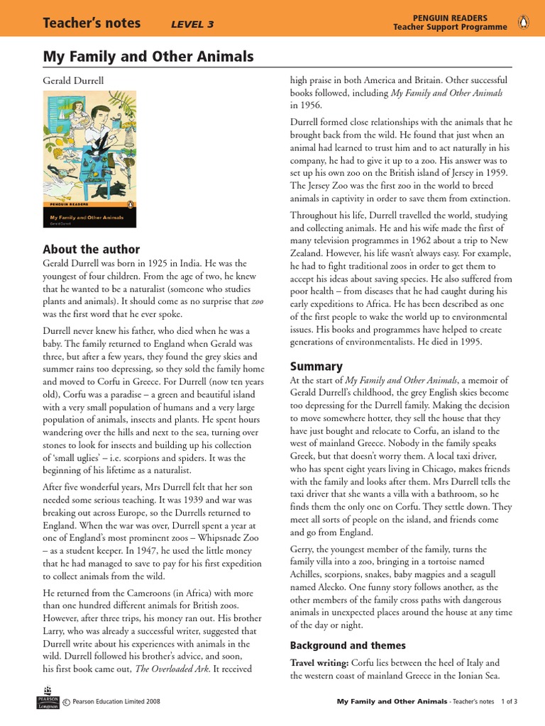 Mi Familia y Otros Animales PDF | PDF