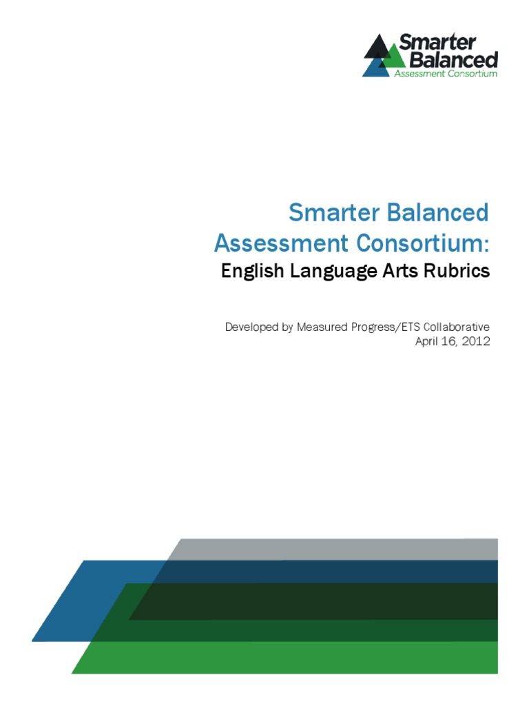 Smarter Balanced Assessment Consortium:: English Language Arts Rubrics ...