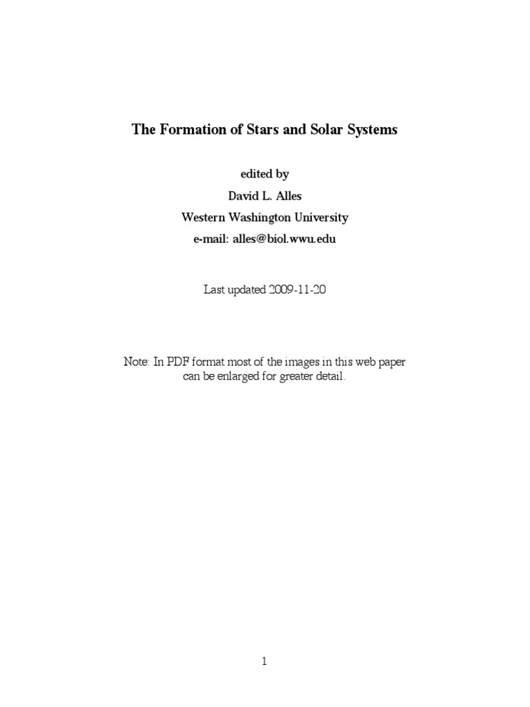 Star Formation | PDF | Star Formation | Stars