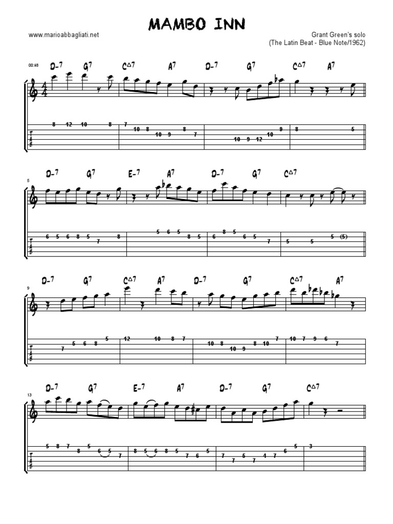 Mambo Inn - Grant Green TAB | PDF | Des sports