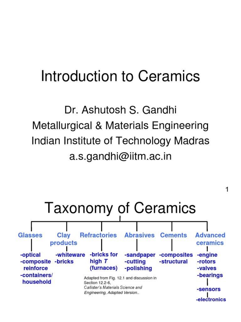 Ceramics Introduction | PDF | Ceramics | Solid