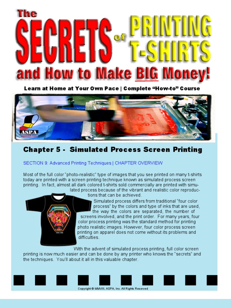 SOPT Simulated Process Printing - Chapter Summary - Full Color Printing ...