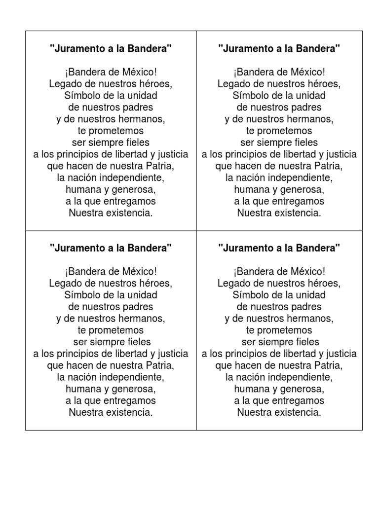 Juramento A La Bandera | PDF