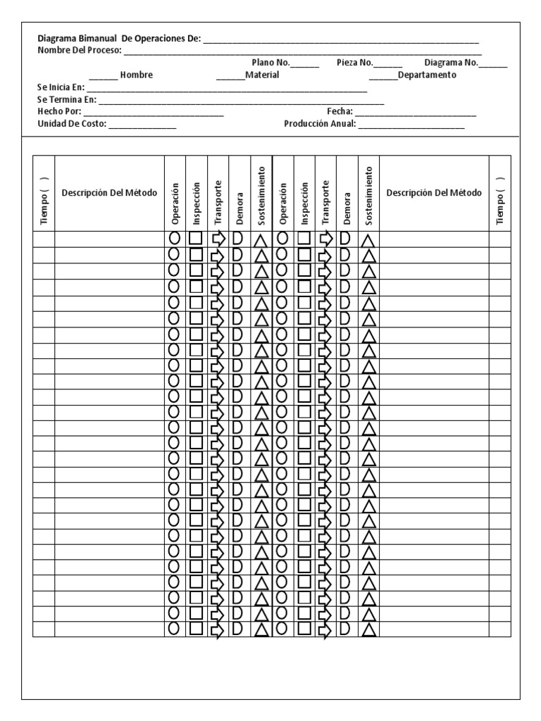 Formato Diagrama Bimanual | PDF