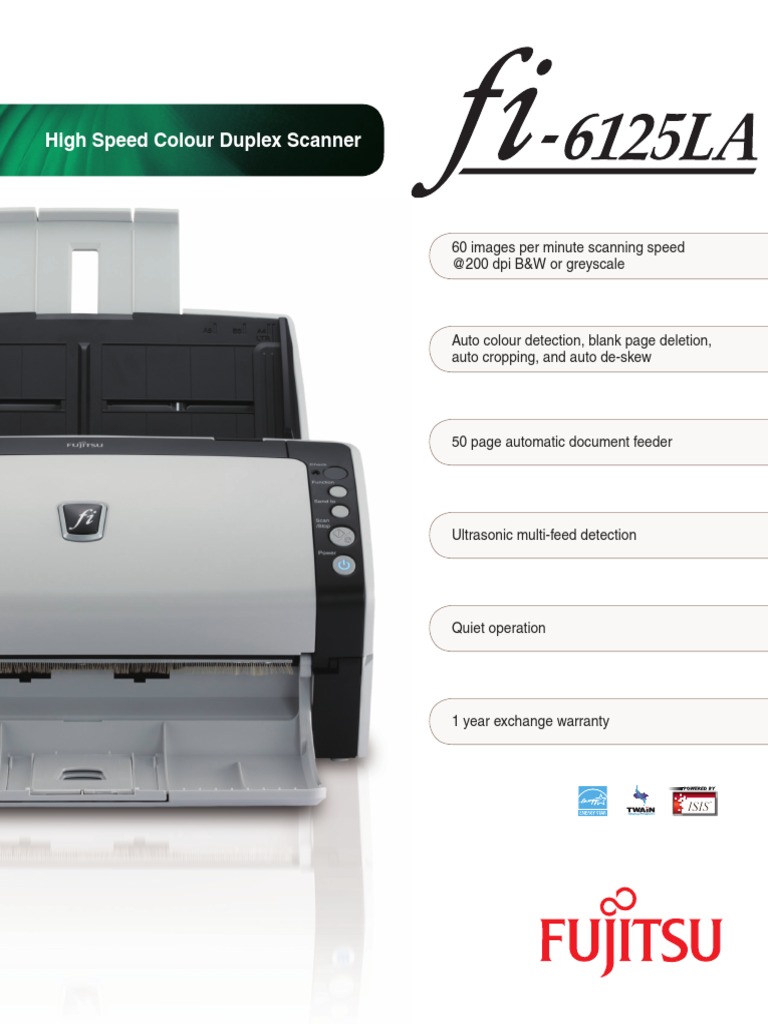 Scanner Koreksi LJK Fujitsu Fi-6125 | Image Scanner | Media Technology